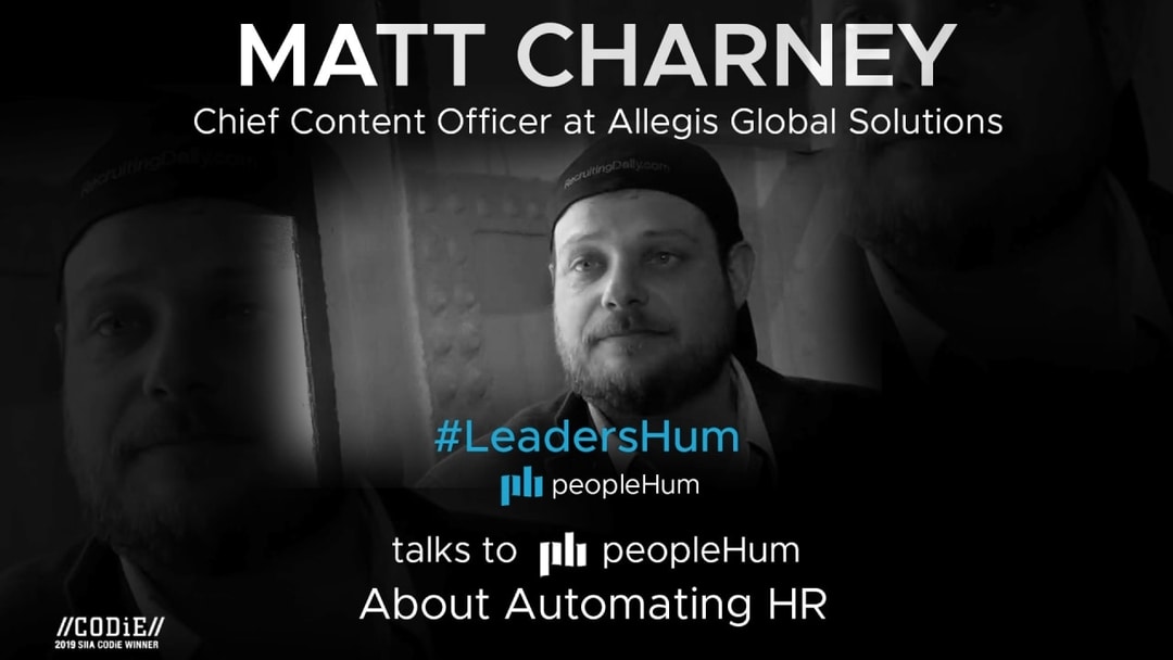 Artificial Intelligence And Hiring - Matt Charney [Interview] | peopleHum