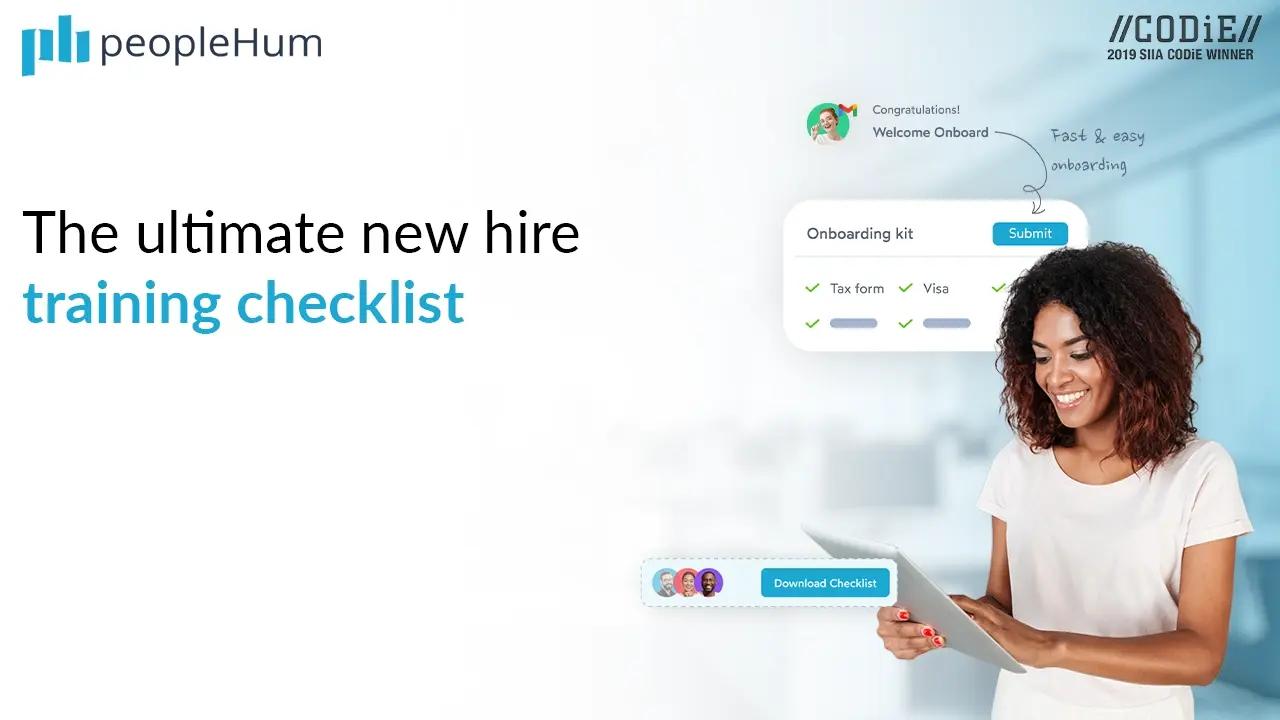 The ultimate new hire training checklist | peopleHum
