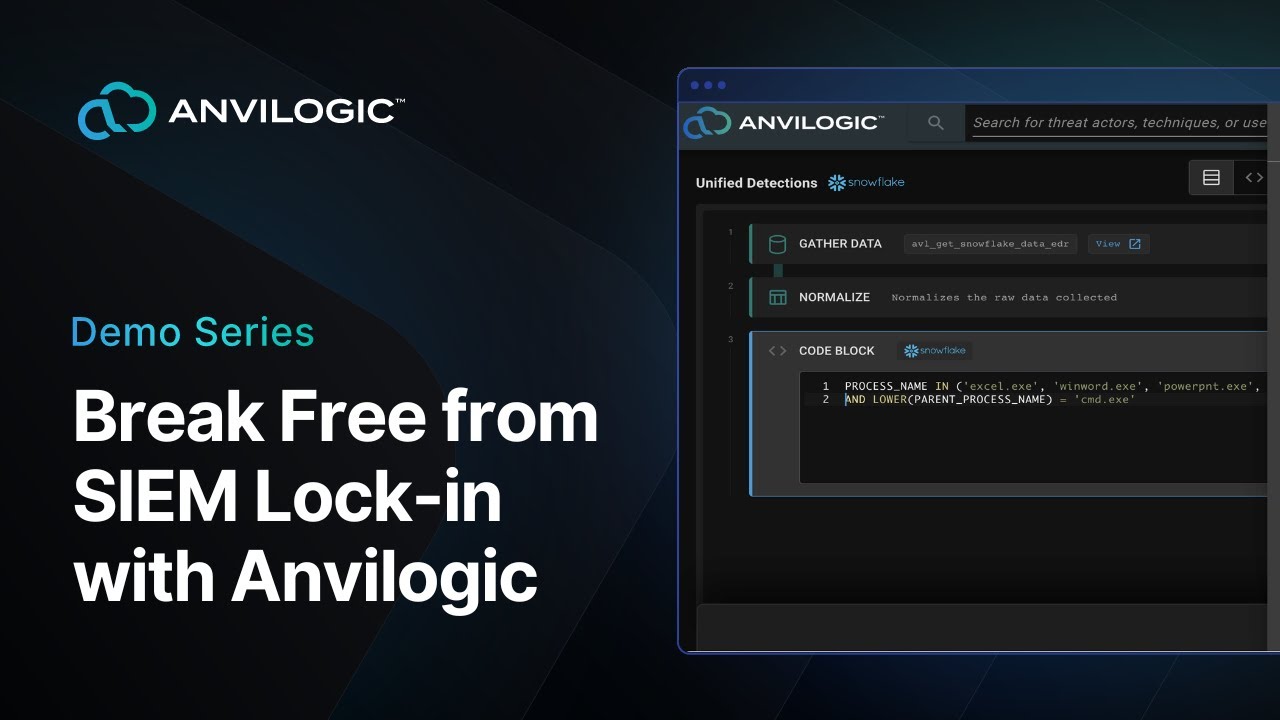 Anvilogic for SOC Leaders