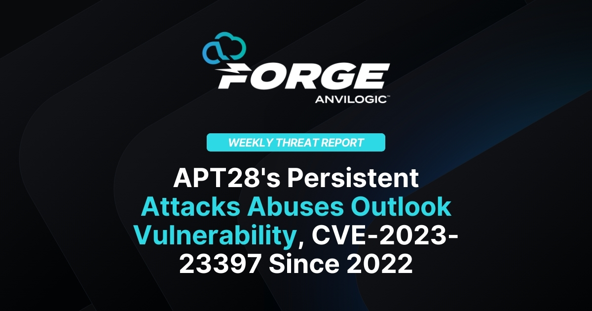APT28 Exploits Critical Outlook Vulnerability CVE-2023-23397