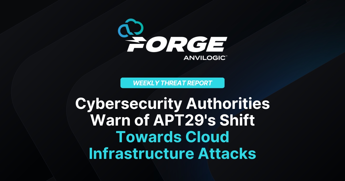 APT29 Targets Cloud Infrastructure: CISA & NCSC Warning