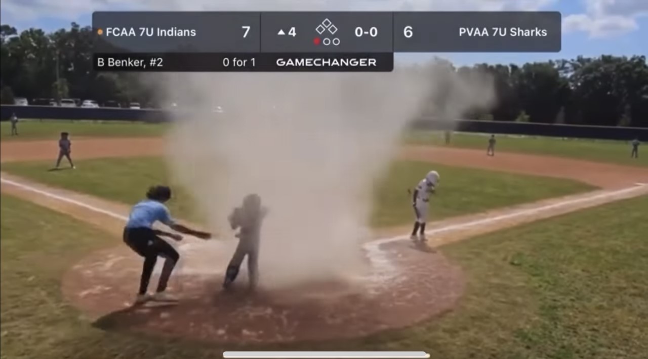 VIDEO: Youth Baseball Game's Unexpected Dust Devil, Umpire's Heroic ...