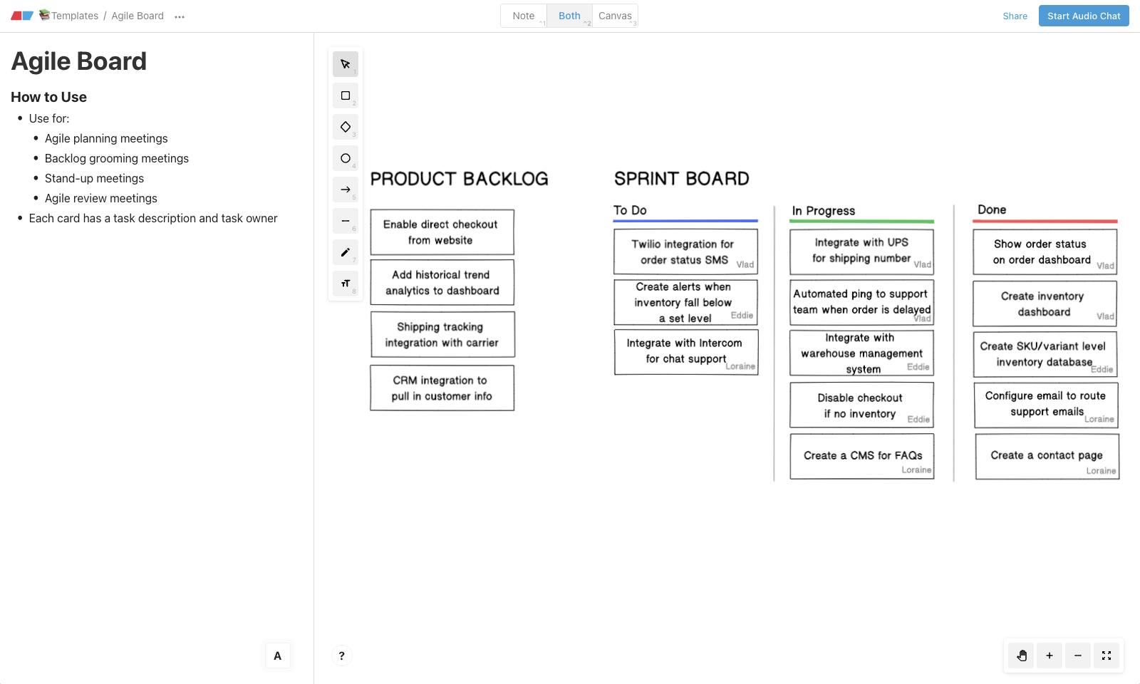 Agile Board - Eraser