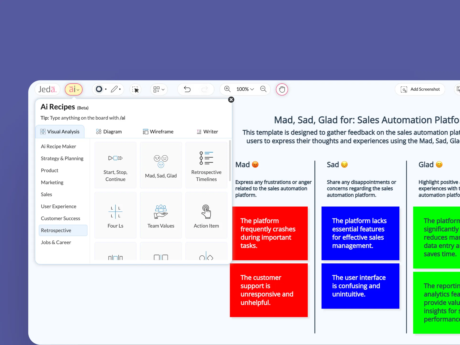 Generative AI Workspace: Visualize, Collaborate, Innovate — Jeda.ai