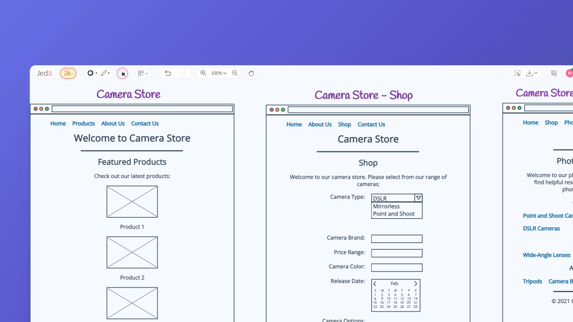 Generative AI Wireframe: Design and Innovate Faster — Jeda.ai