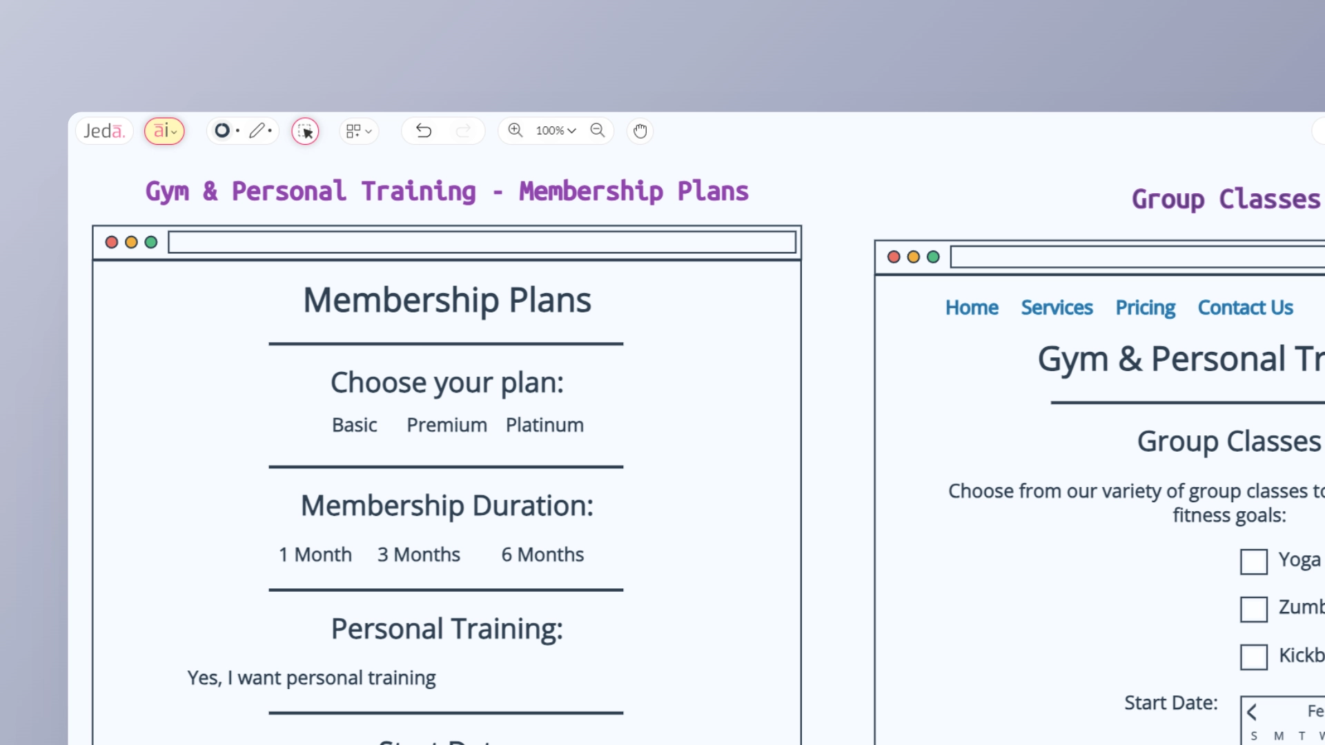 Generative AI Wireframe: Design and Innovate Faster — Jeda.ai