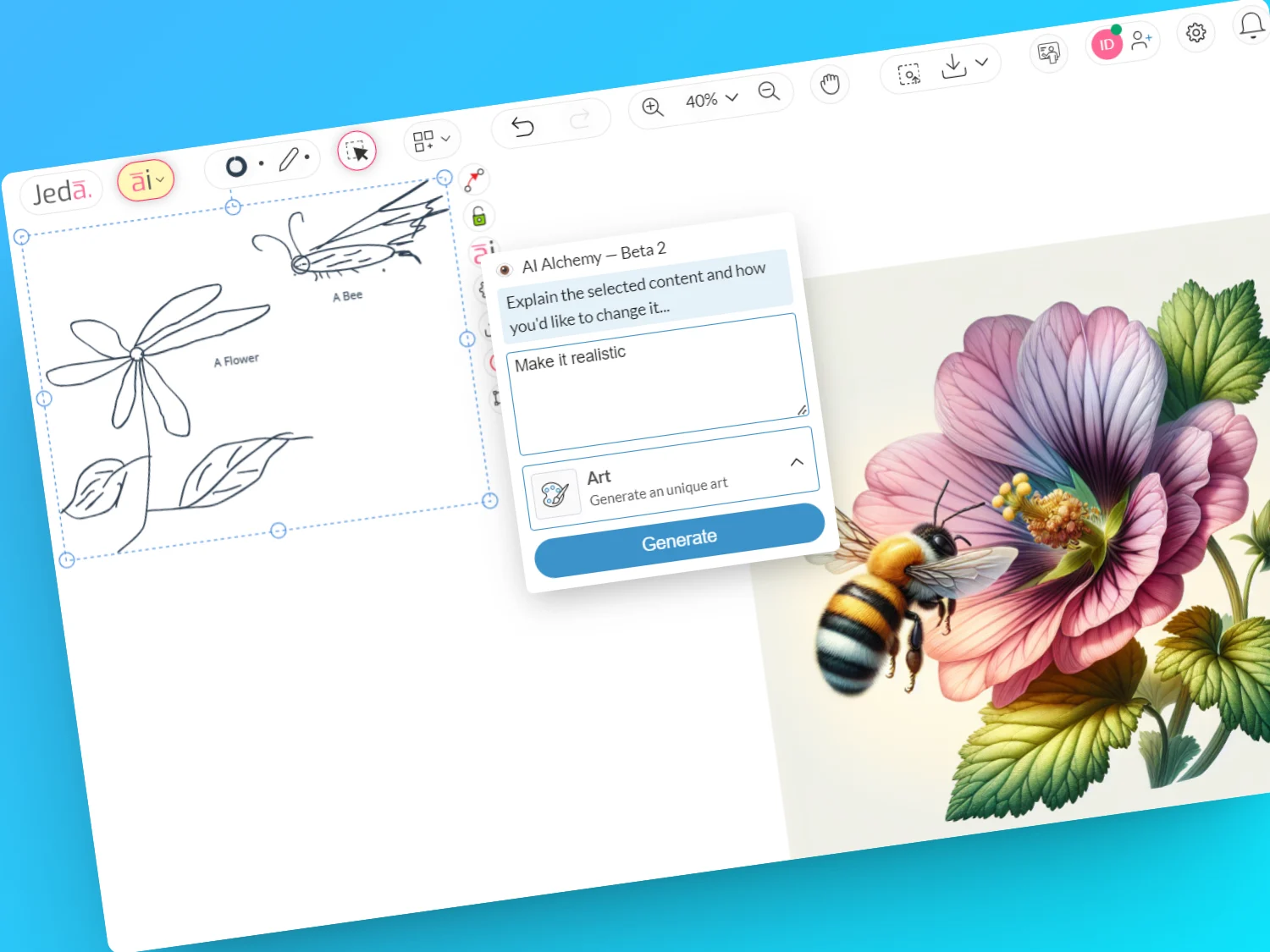 Generative AI Workspace: Visualize, Collaborate, Innovate — Jeda.ai