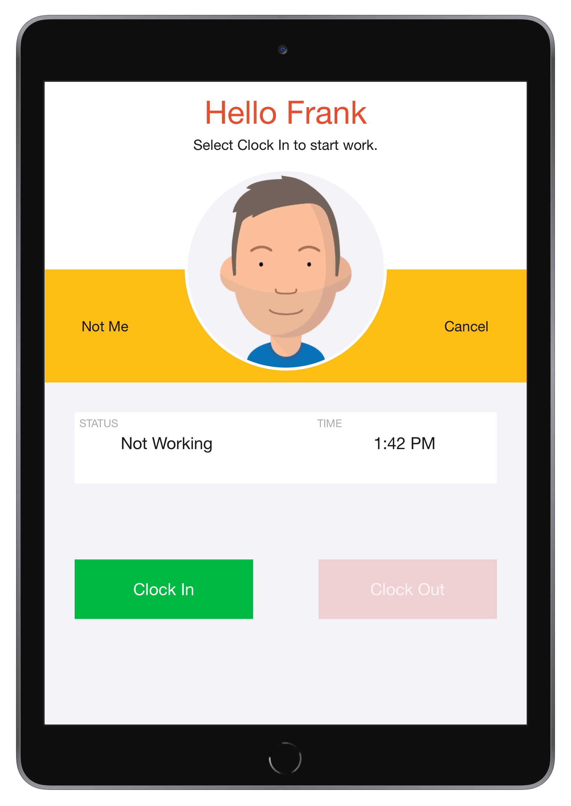 Clocking In and Out using Multiple iPads