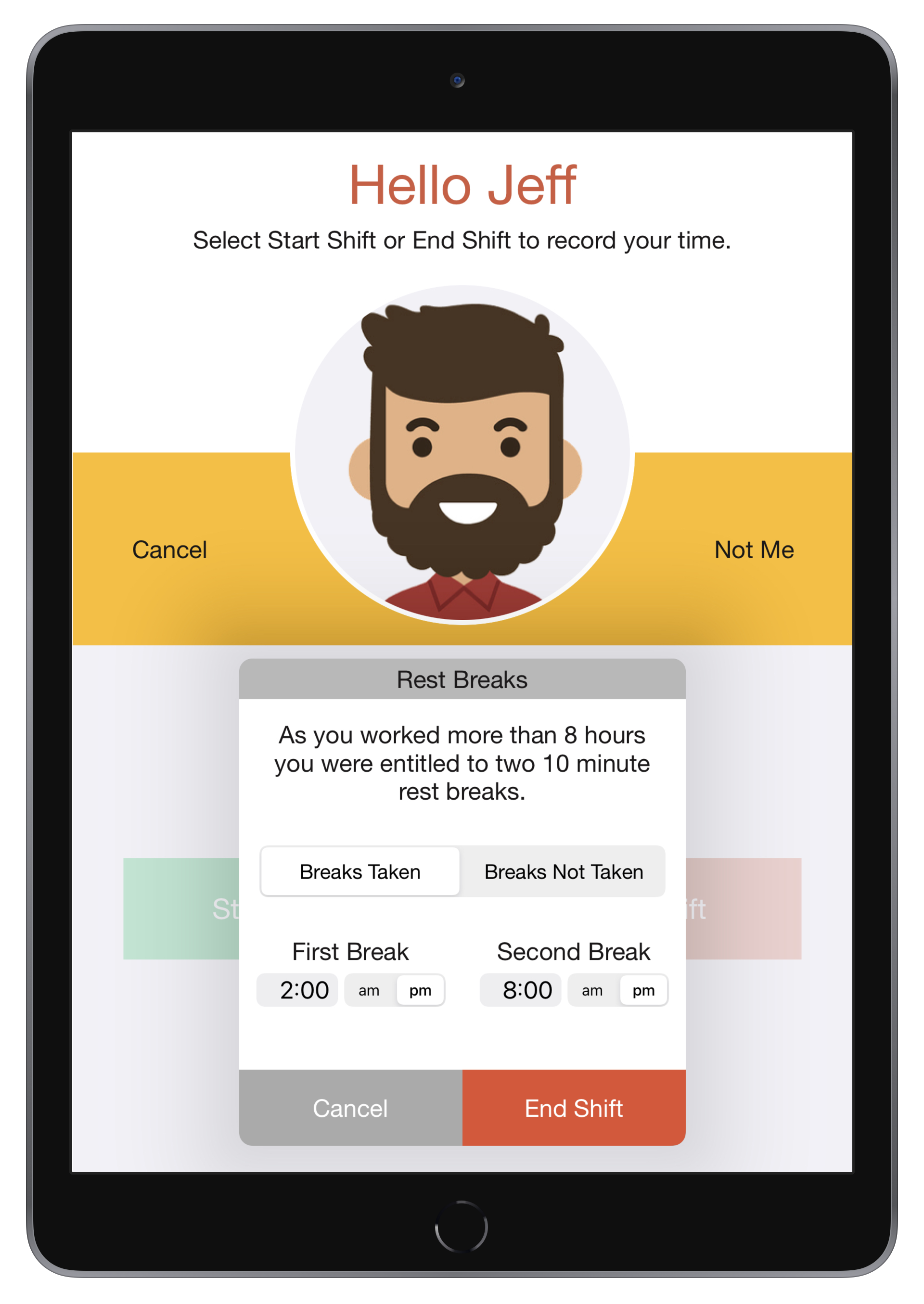 Attestations at Clock Out