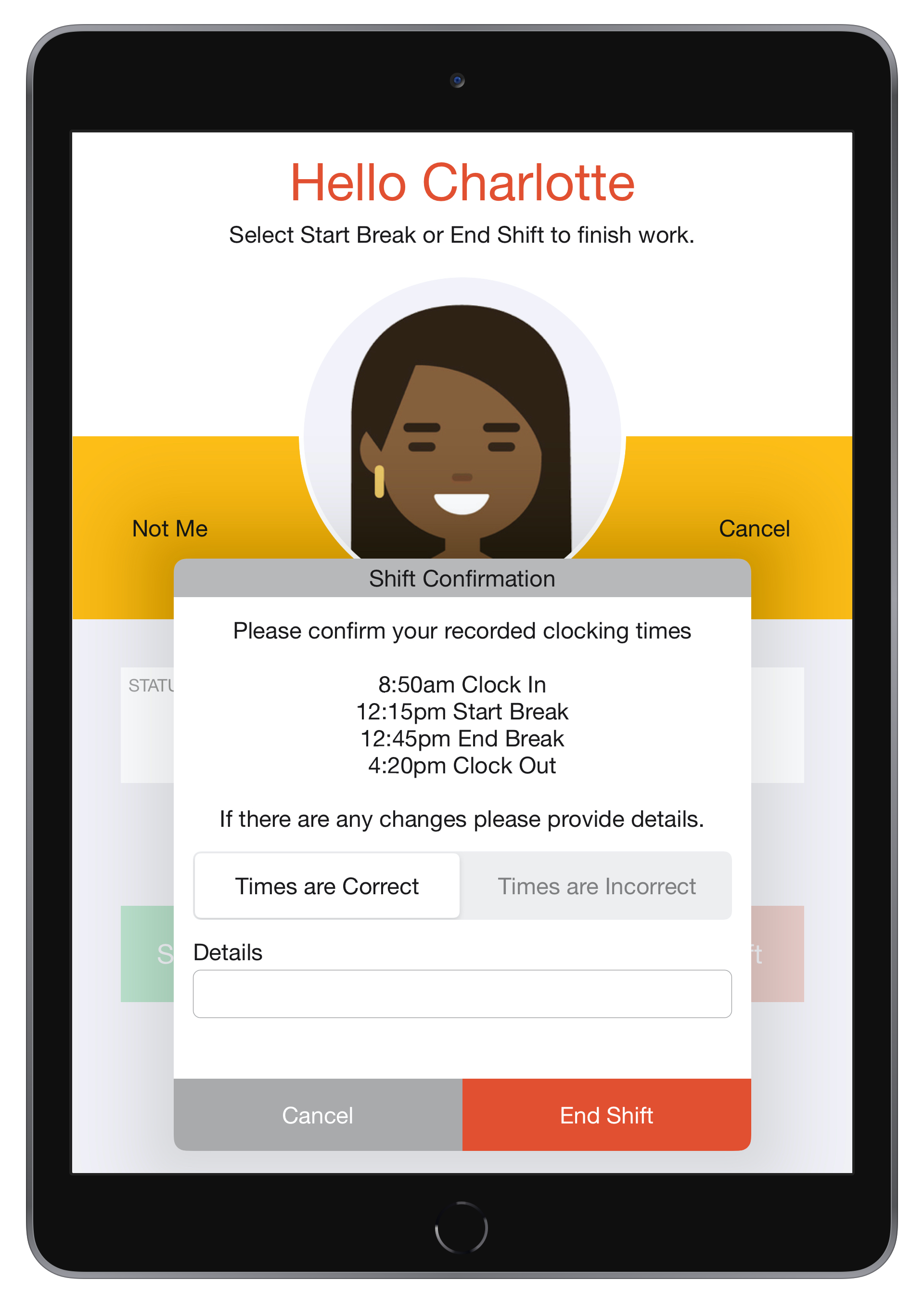 Attestations at Clock Out