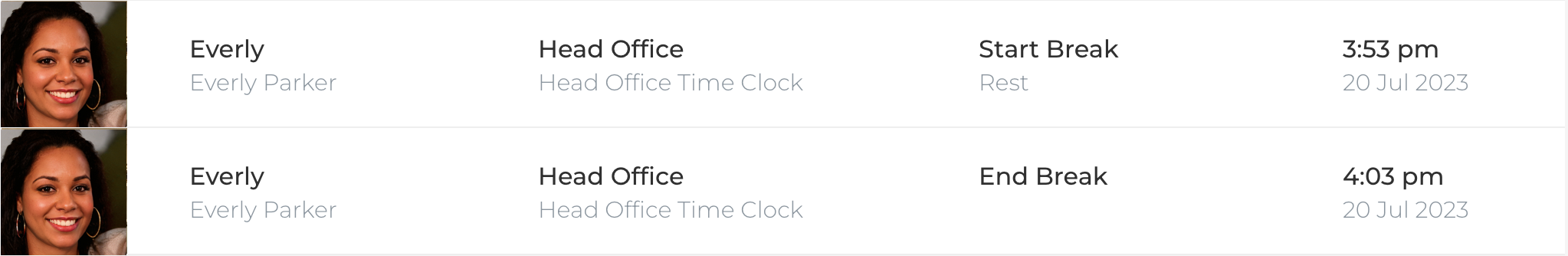 Recording Meal and Rest Breaks