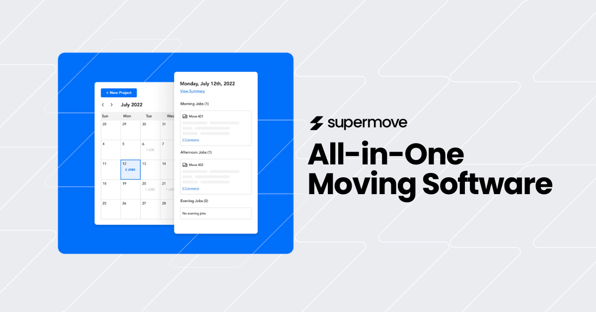 Moving Company Software | Supermove | Software for movers