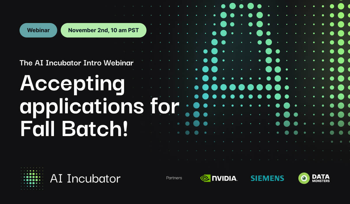 Embark on Your AI Journey: The AI Incubator Intro Webinar on November 2nd