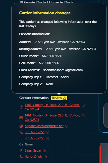 What To Do When a Carrier’s Address Seems Suspicious