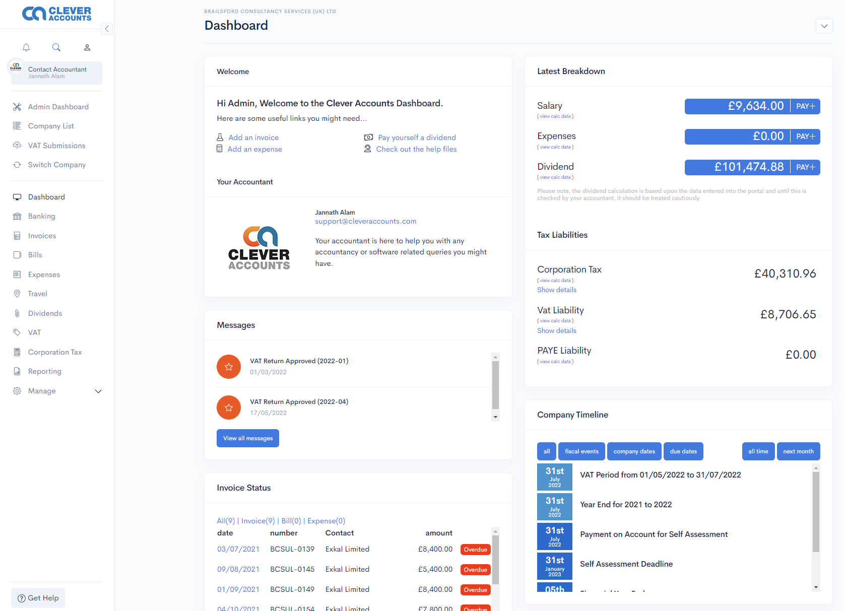 Expert Online Accountancy Services - Clever Accounts