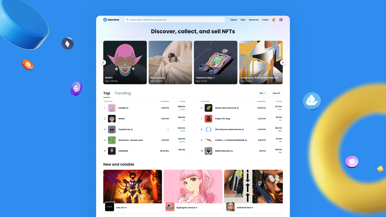 Introducing The New OpenSea Homepage | OpenSea