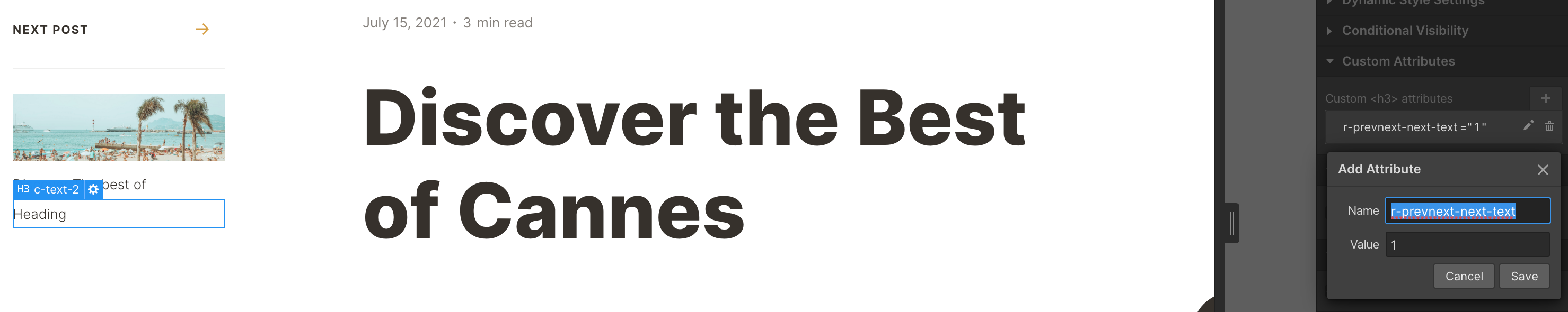 How to add CMS Prev/Next Navigation in Webflow?