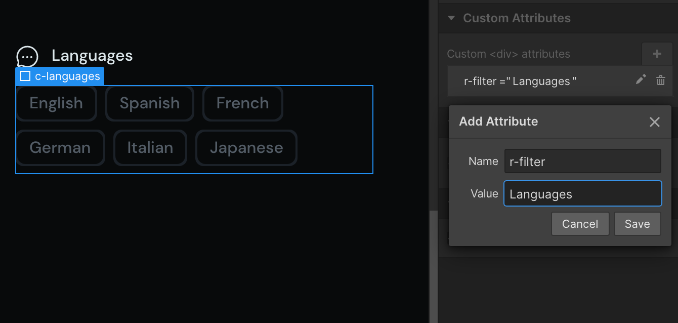 How do you add CMS Filters in Webflow?
