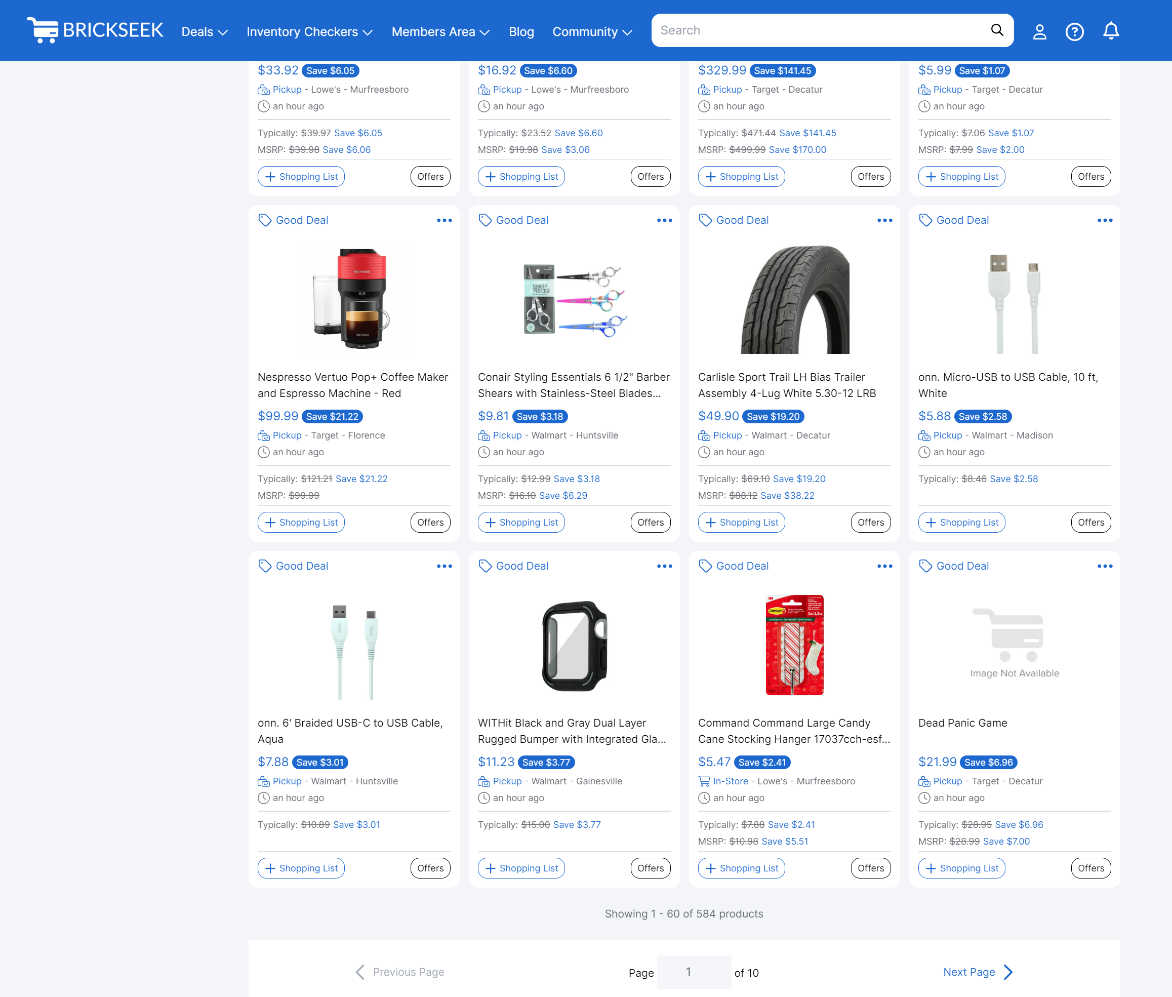 Newest Deals in My Stores | Guides | Brickseek