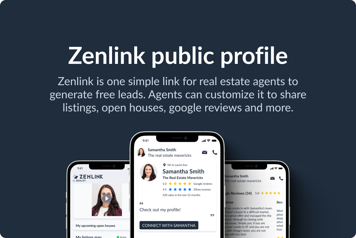 Zenlink: public profile for real estate agents