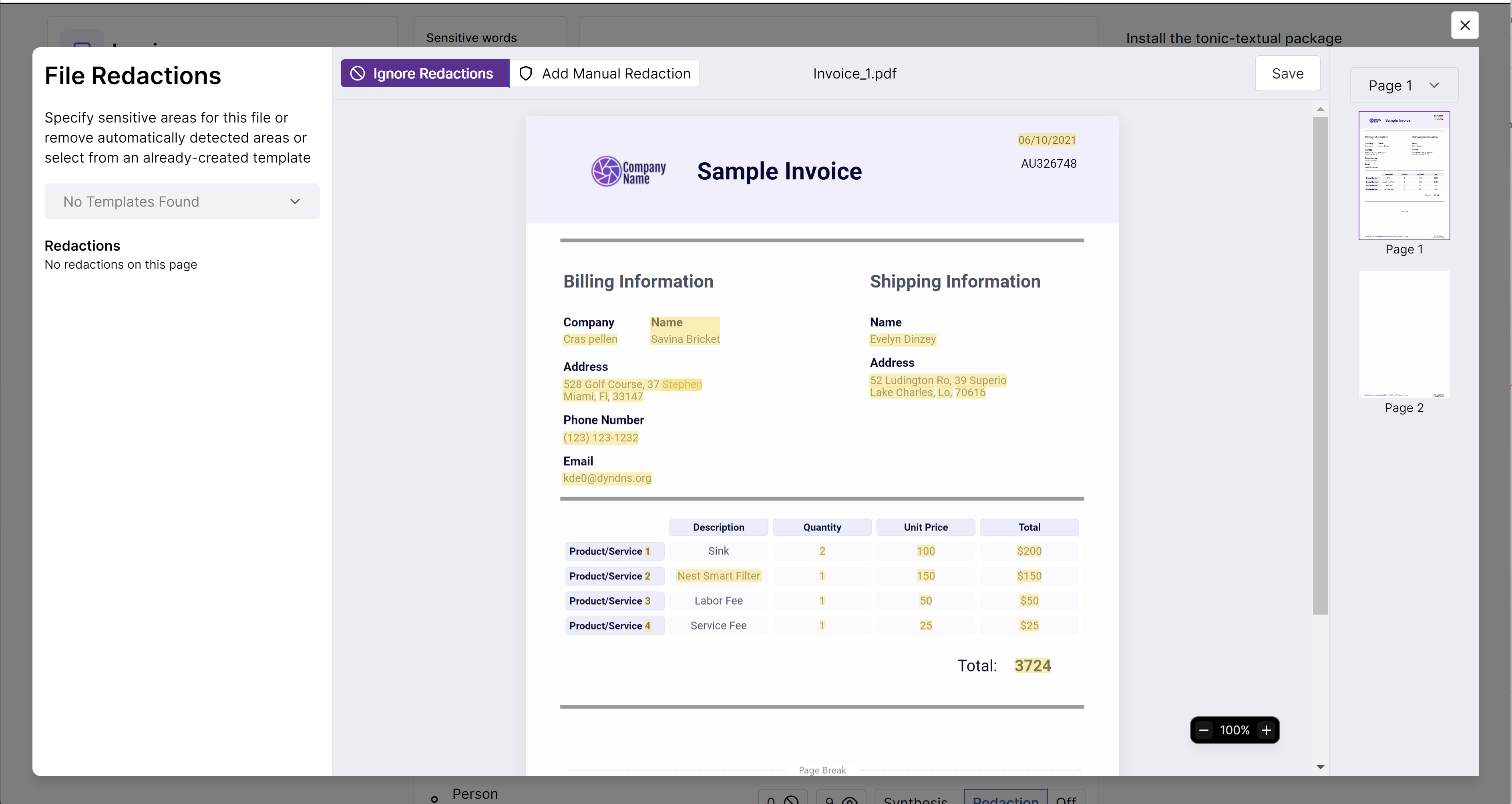Tonic Textual: Document Redaction to De-Identify PDFs and Word Docs ...