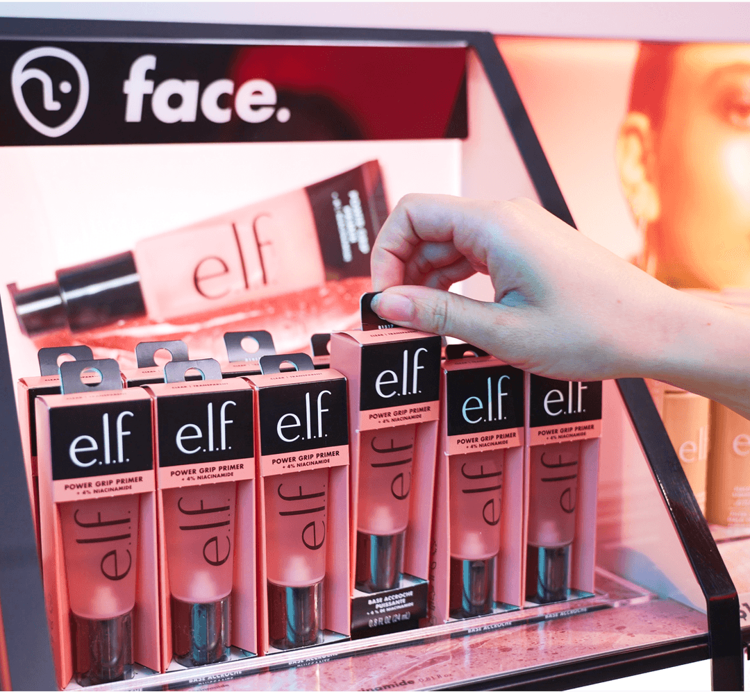 Elf for Ulta Inline Prestige Cosmetics Retail Display