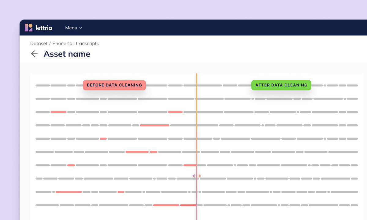 Lettria NLP Studio: Text Cleaning API