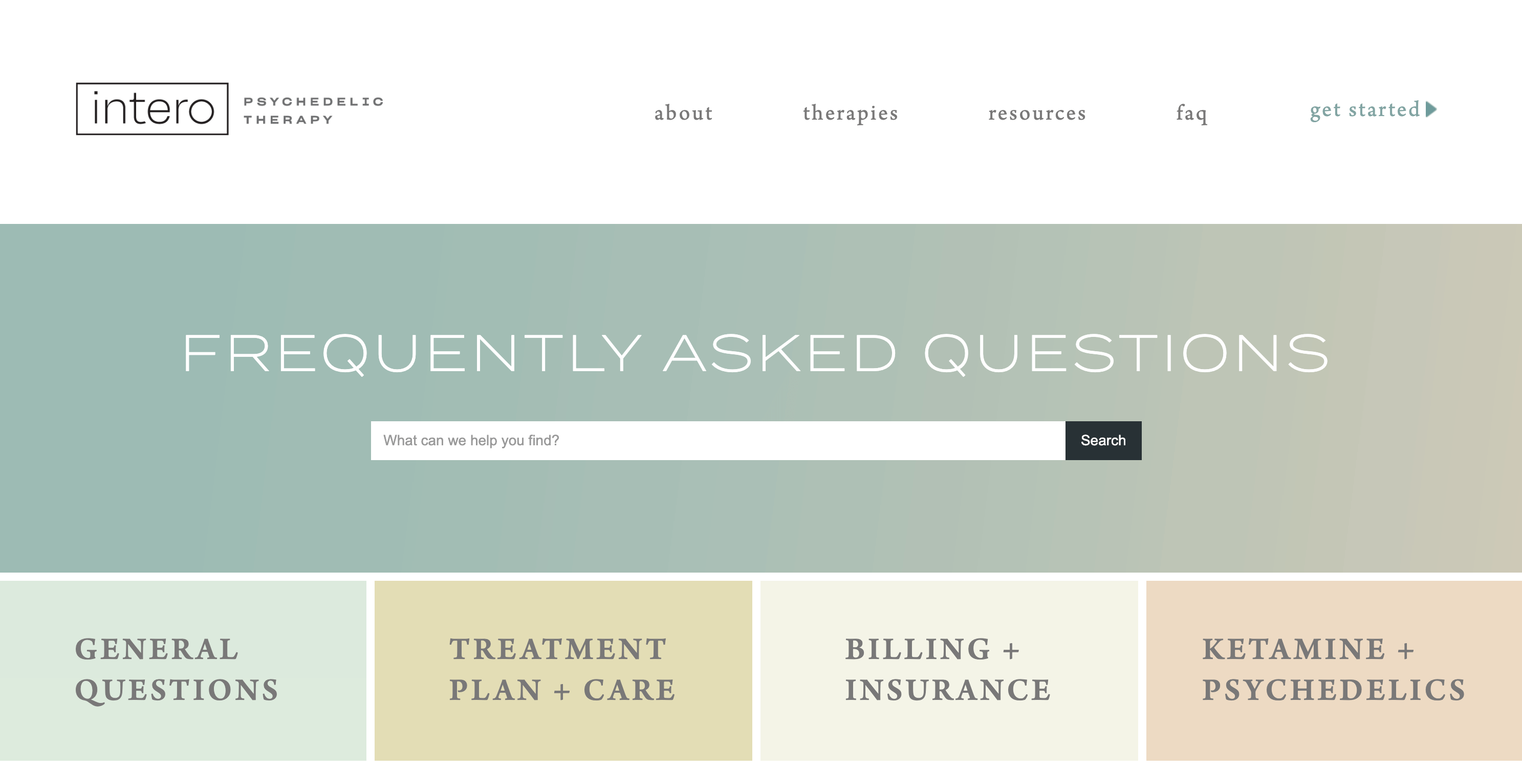 Intero Psychedelic Therapy Frequently Asked Questions