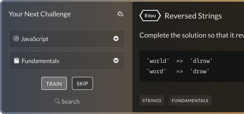 Codewars - Achieve mastery through coding practice and developer mentorship