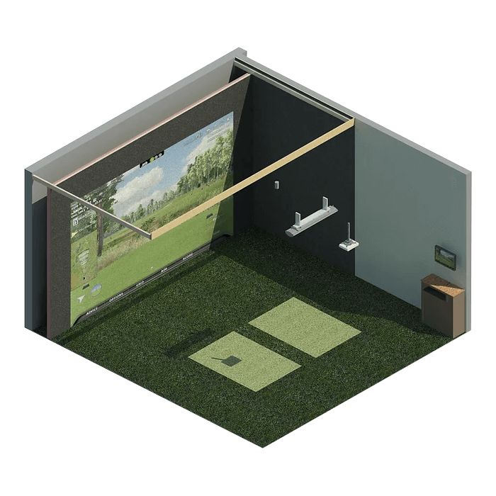 aG Flatscreen Golf Simulator