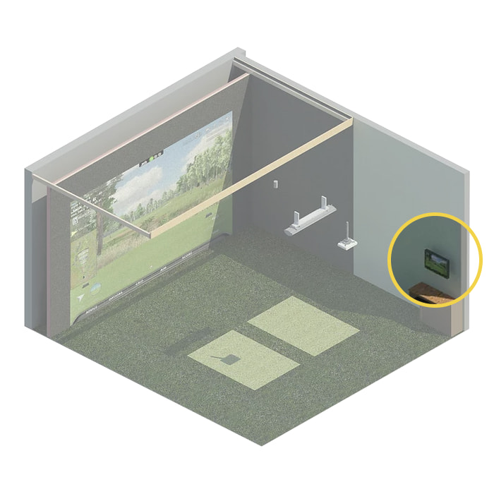 aG Flatscreen Golf Simulator