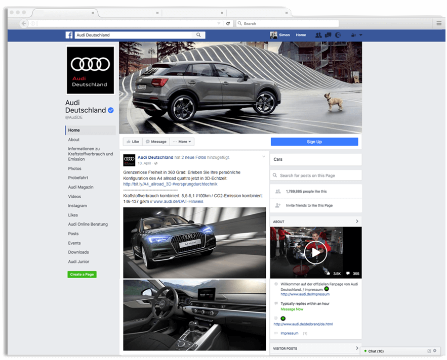 Audi Social Media Asset Creation