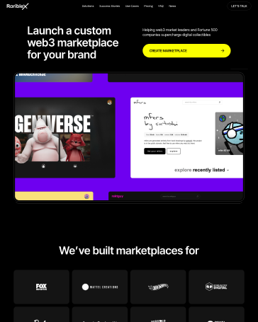 Web3 Landing Pages Examples