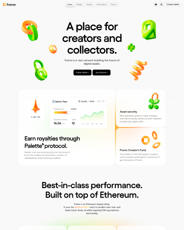Web3 Landing Pages Examples