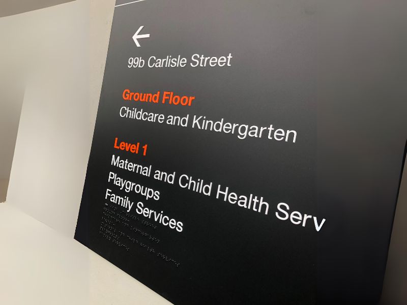 Directional & Wayfinding Signs, Melbourne | Alpha Lewis Signs