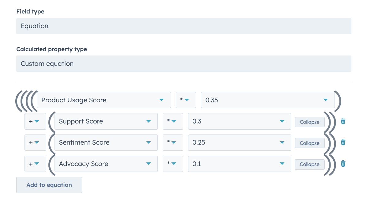 Build a customer health score in HubSpot