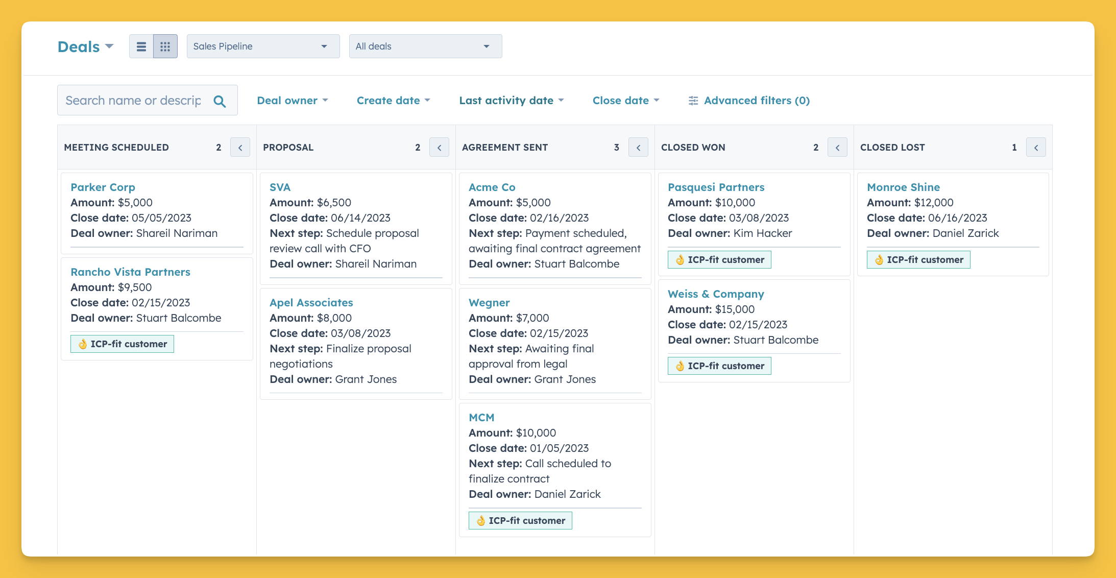 Create HubSpot pipelines for each customer lifecycle stage