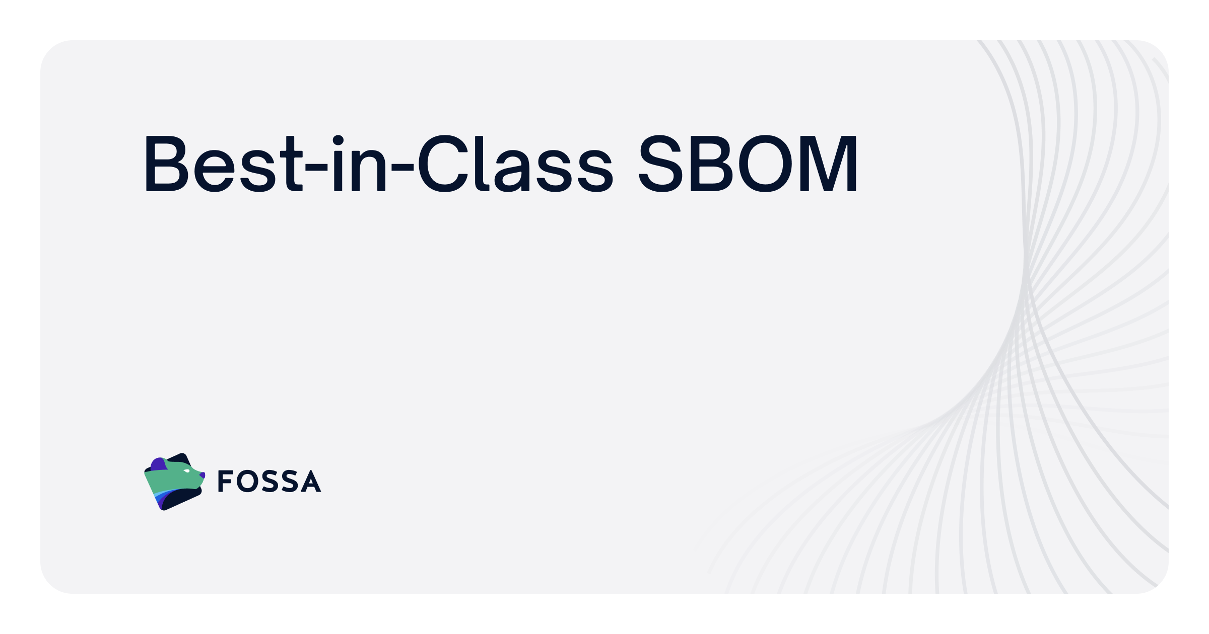SBOM Management | FOSSA