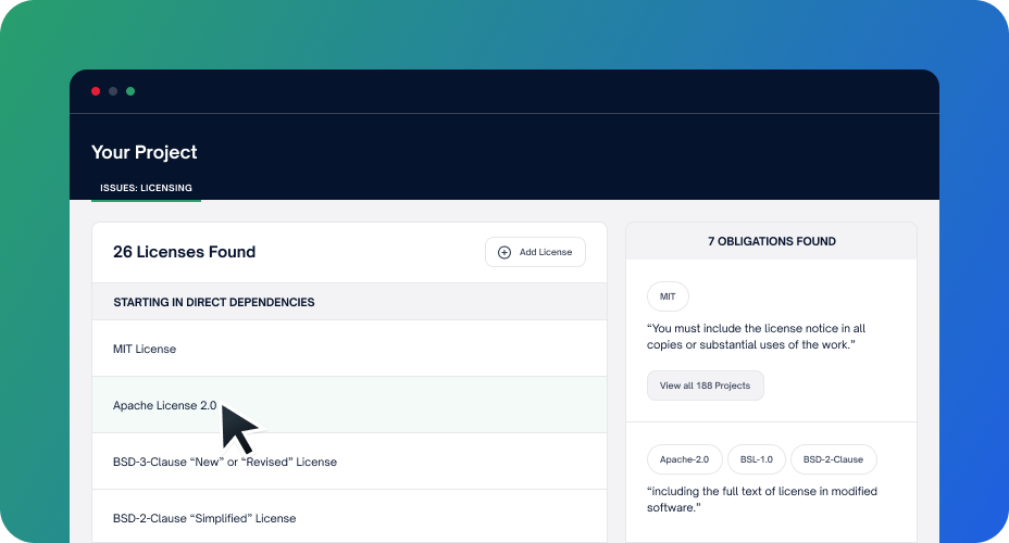 FOSSA: Audit-Grade Open Source Dependency Protection