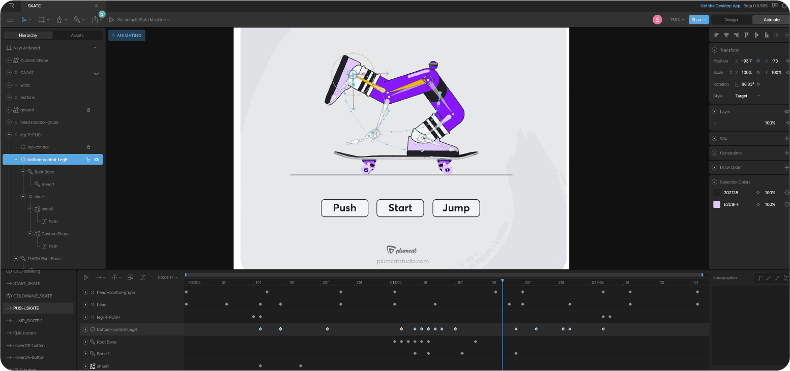 Plumcat・Interactive Animation: The Power of Rive