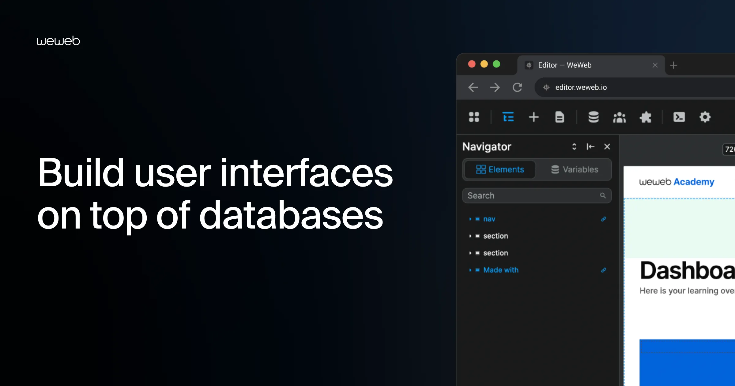 WeWeb: Build production-grade applications 10x faster