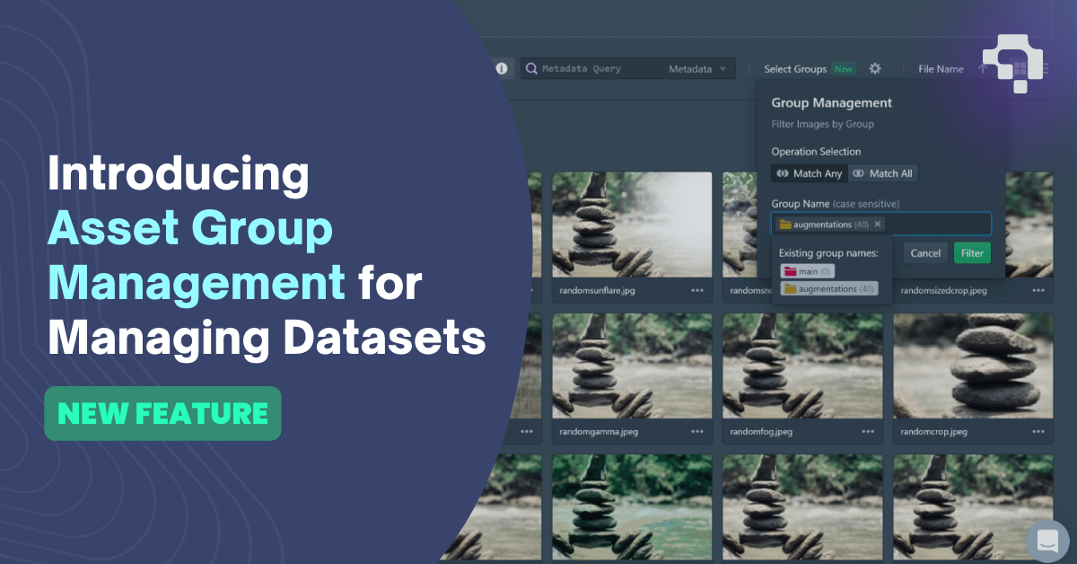 Introducing Asset Group Management for Managing Datasets