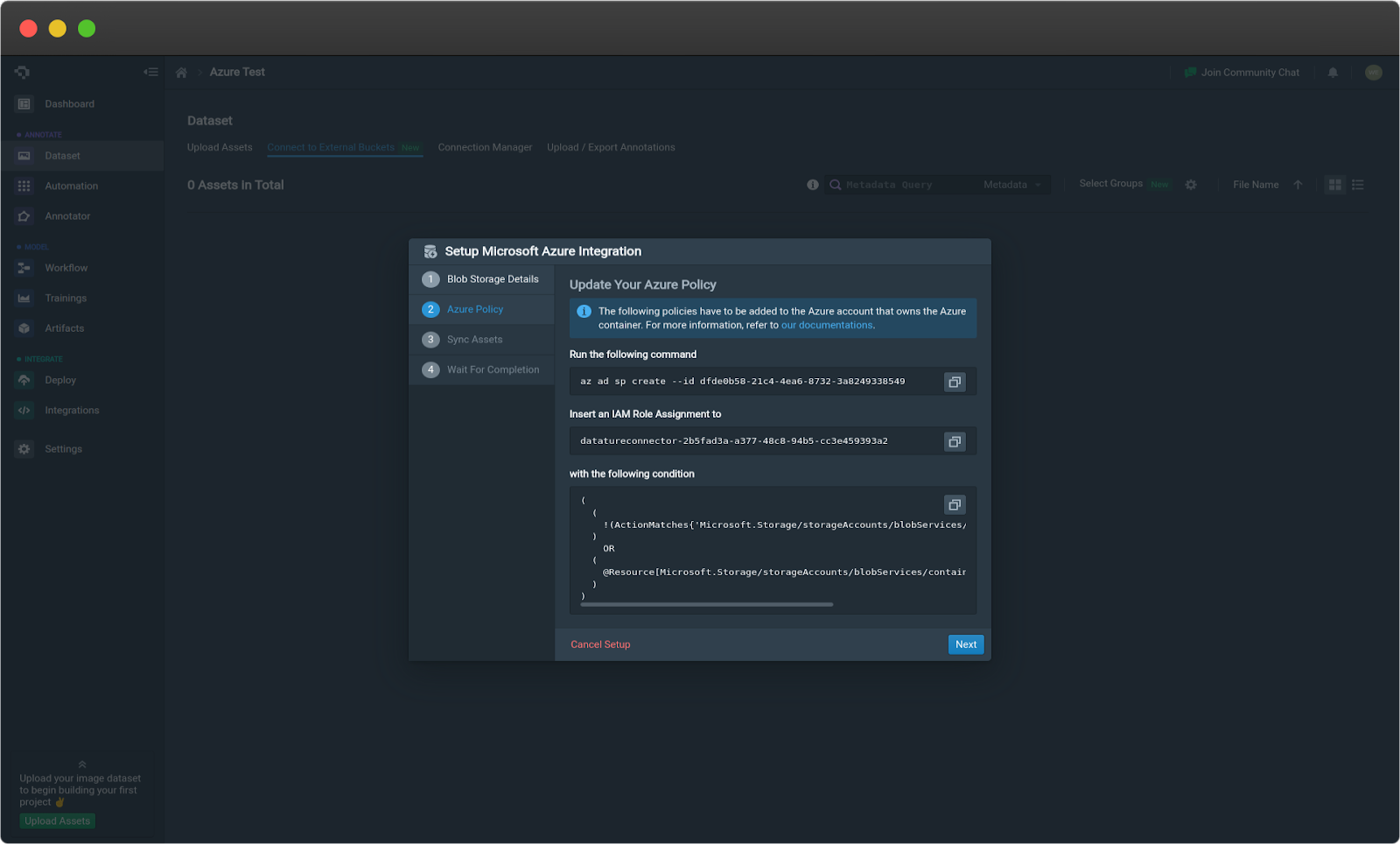 How to Connect Azure Blob Storage for Asset Uploading