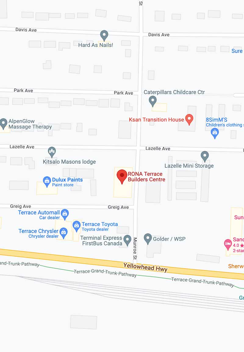 Terrace - RONA Fraser Valley Building Supplies Hardware Store