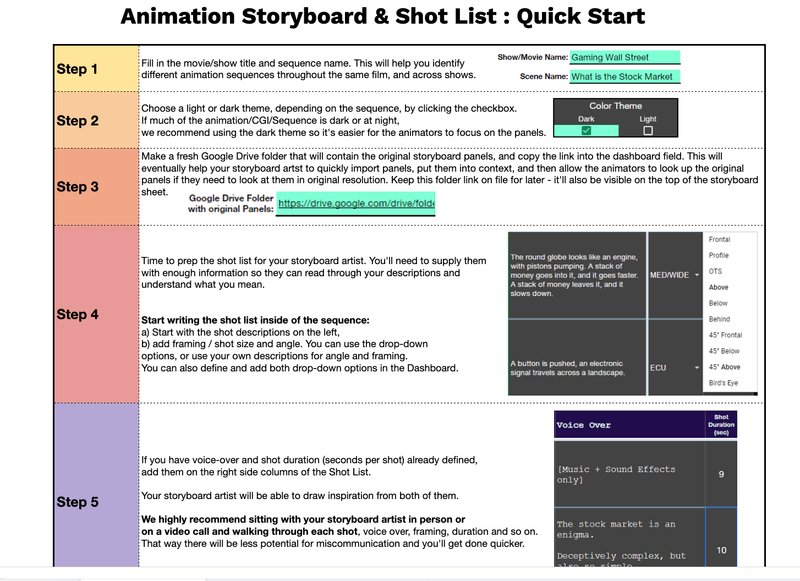 G-Storyboard: Free Storyboard Template