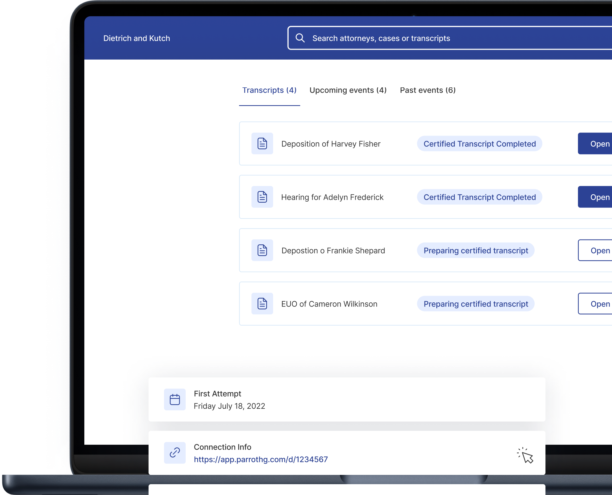 Parrot – Depositions