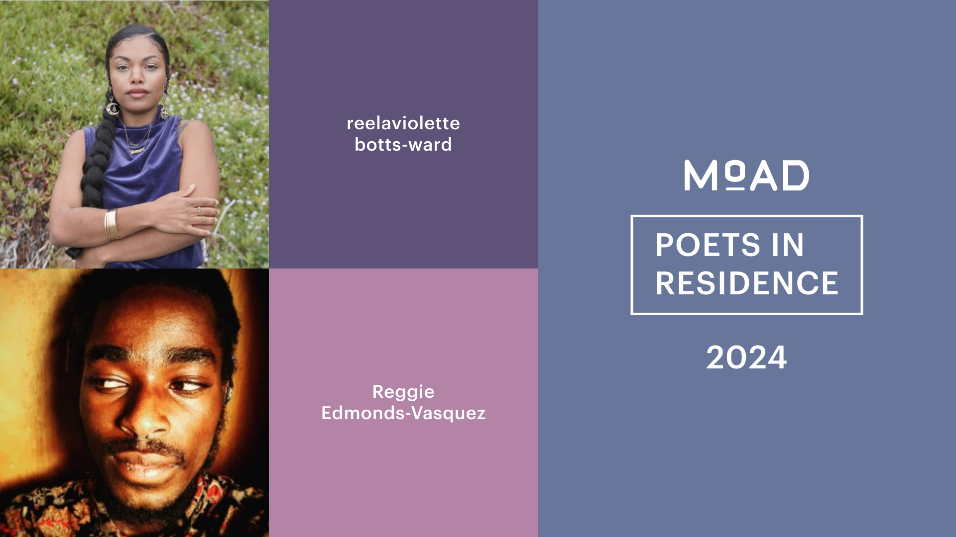 Poets In Residence 2024 | Event Categories | MoAD