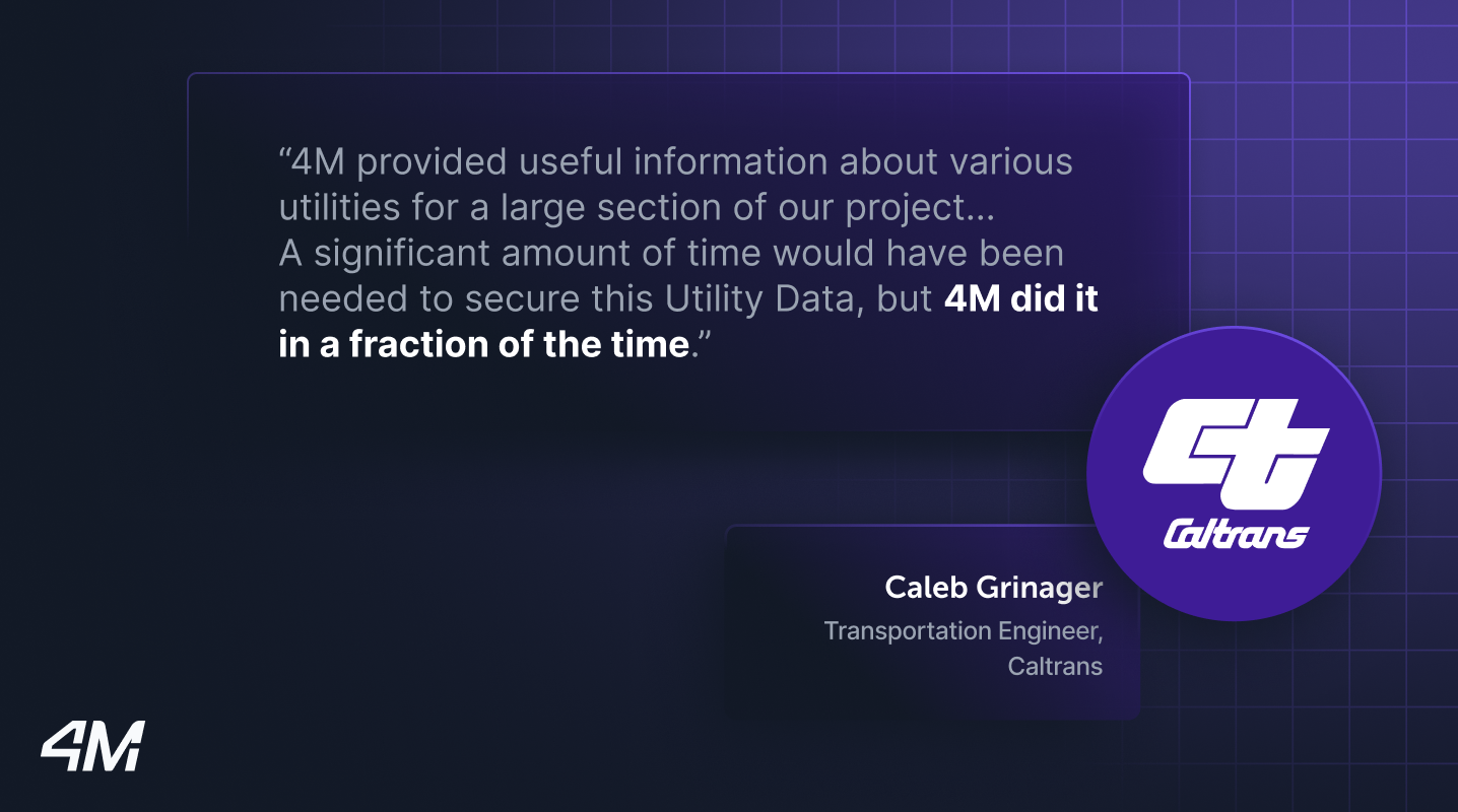Caltrans liberates engineering resources by 75% with 4M