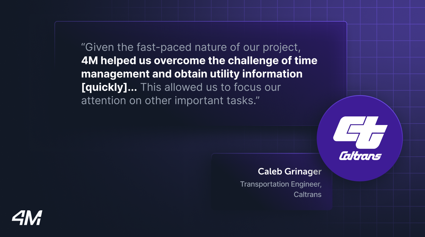 Caltrans liberates engineering resources by 75% with 4M