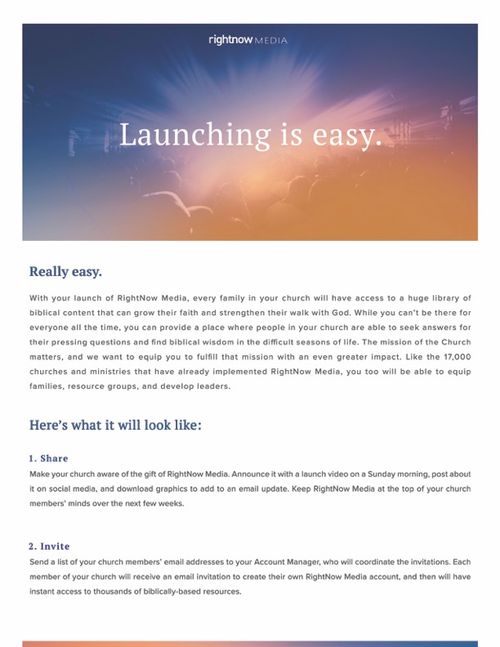 RightNow Media US Churches